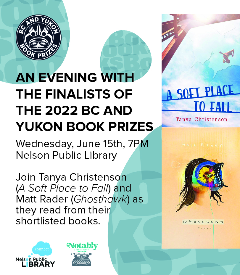 An Evening with Tanya Christenson and Matt Rader at the Nelson Public ...
